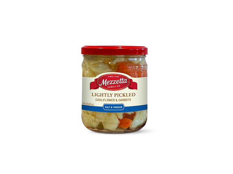 Lightly Pickled Cauliflower + Carrots, Salt + Vinegar – Mezzetta